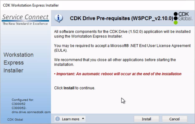 CDK Drive Express Installer